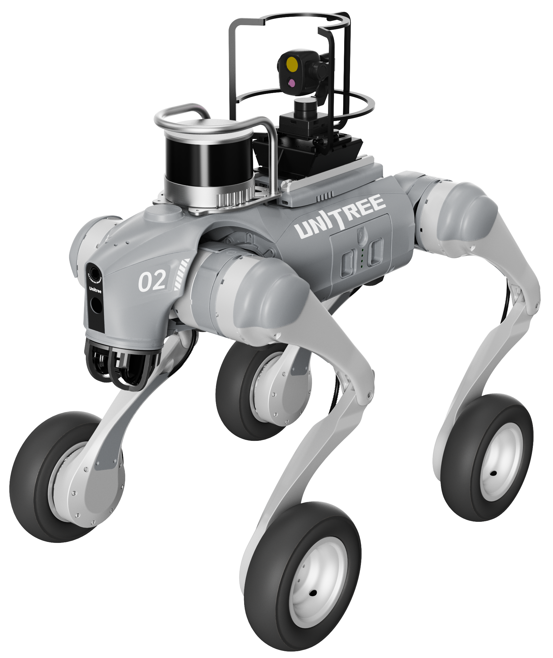 Go2-W Unitree's Wheeled Quadruped robot | ROS Components